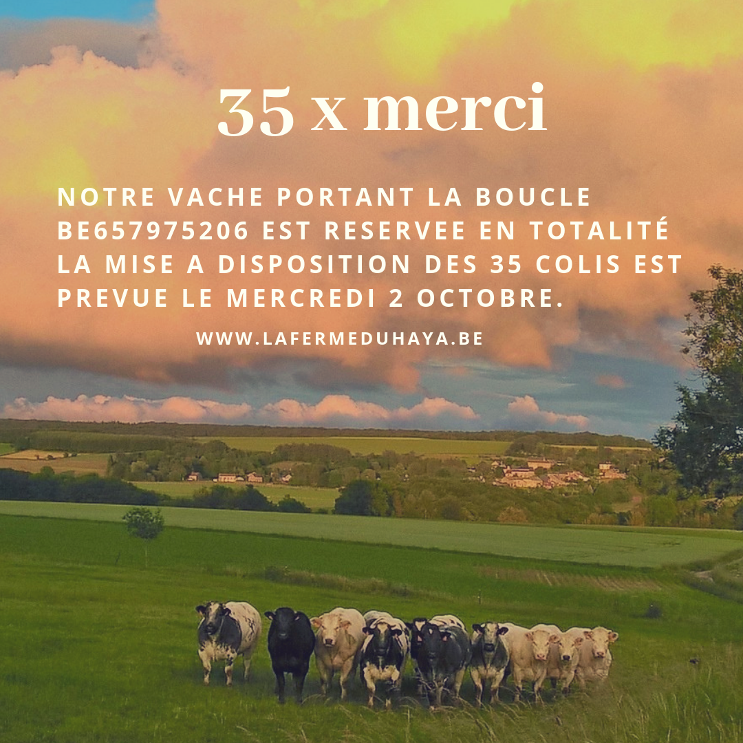 Mise à disposition des prochains colis de viande de vache - La Ferme du ...