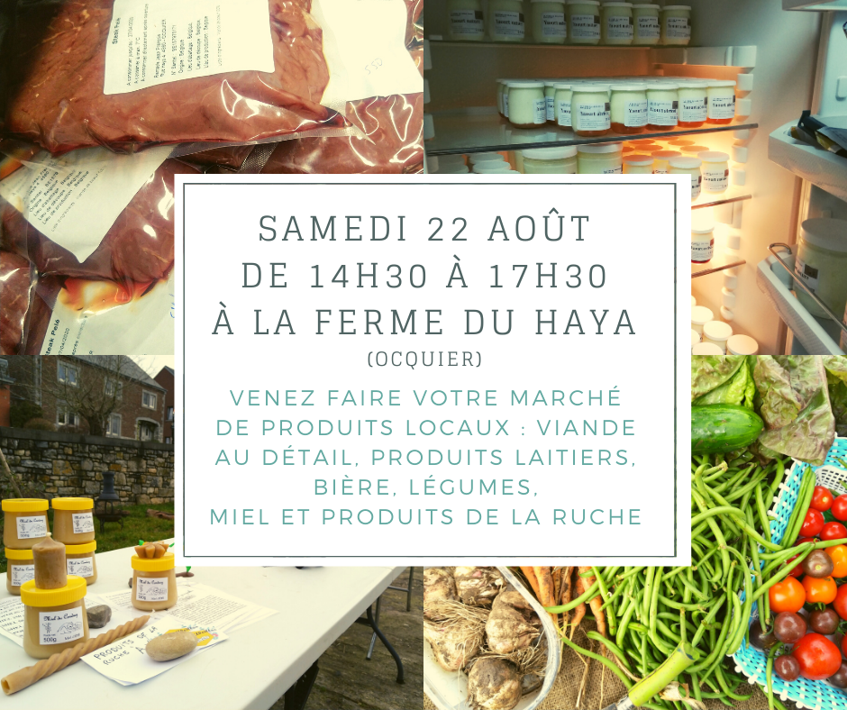 Ce samedi, c'est marché dans la cour de la ferme - La Ferme du Haya